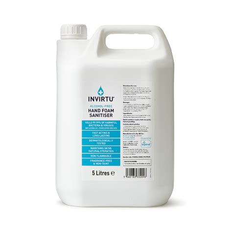 Invirtu Alcohol Free Hand Foam Sanitiser Byotrol