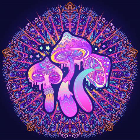 Psychedelic Mushroom Illustrations Royalty Free Vector Graphics And Clip Art Istock