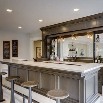 75 Beautiful Home Bar With Mirror Splashback Ideas And Designs