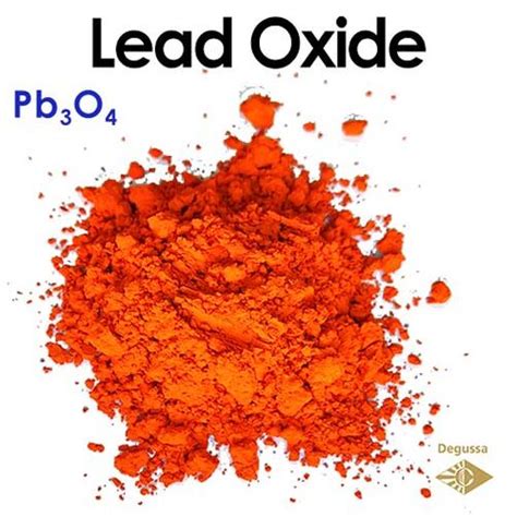 Lead Tetroxide Lead Iiiv Oxide Red Lead Red Ceramics And