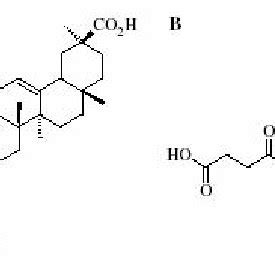 Chemical Structure Of Glycyrrhizin A And Carbenoxolone B
