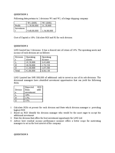 Bba Fanda Performance Measurement Questions Pdf