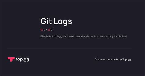 Add Git Logs Discord Bot The 1 Discord Bot And Discord App List