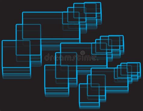 Rectangle Geometric Pattern Stock Vector Illustration Of Futuristic