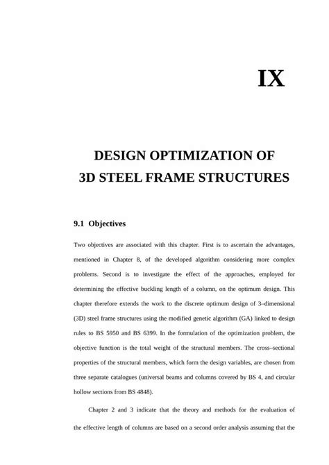 Pdf Design Optimization Of 3d Steel Frame · Pdf Filedesign