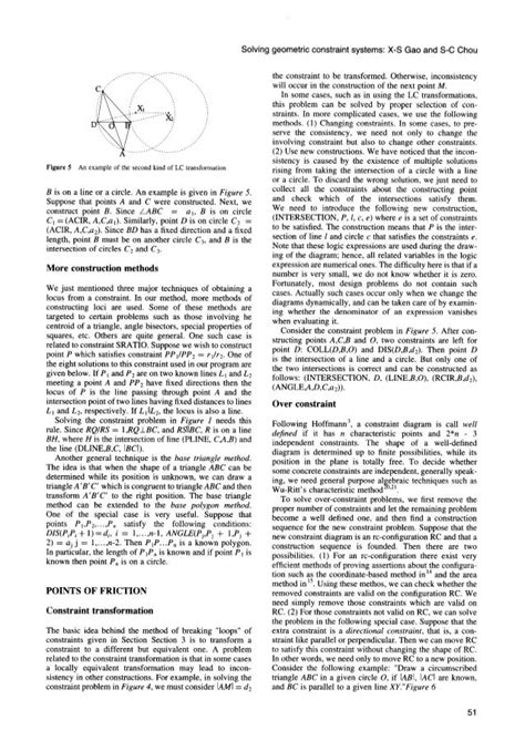 Solving Geometric Constraints System