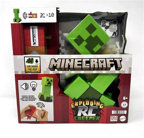 Minecraft Exploding Rc Creeper Car Lights And Sounds With Dlc Code Mattel