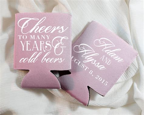 Cheers To Many Years Wedding Can Coolers Siphiphooray