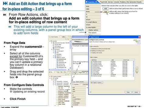 PPT JSF DataTables Advanced Use Of Properties And Development