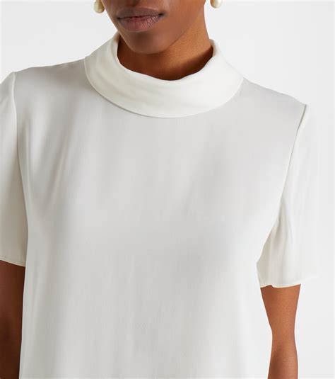 Top In Seta In Bianco Valentino Mytheresa