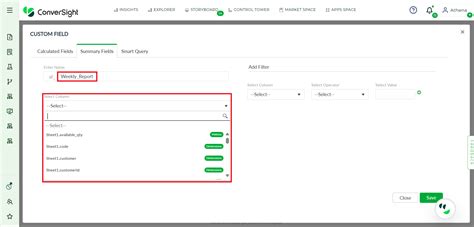 Summary Fields — Conversight Documentation