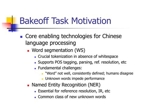 Ppt The Third Chinese Language Processing Bakeoff Word Segmentation