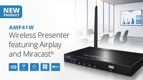 Новый беспроводной презентер Blustream AMF W с функциями Airplay и Miracast Лайтек