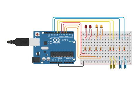 Circuit Design Arduino 2 Programación Tinkercad