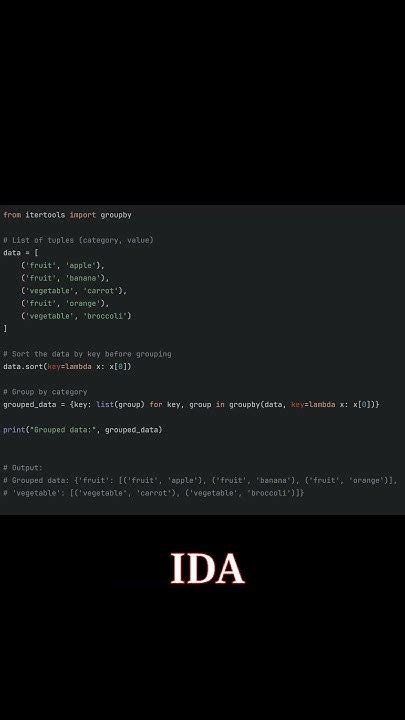 Python Trick Using Itertoolsgroupby For Grouping Data Youtube