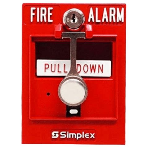 Simplex Addressable Manual Station Double Action Breakglass Operation 4099 9005