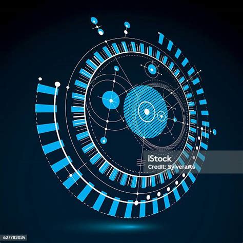 기하학적 3d 벡터 기술 도면 블루 기술학교 배경이미지 0명에 대한 스톡 벡터 아트 및 기타 이미지 0명 건설 산업 공학 Istock