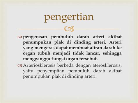 Arteriosklerosis Pptx