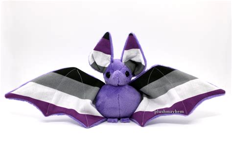 Handmade Asexual Pride Bat Doll Purple Made To Order Etsy