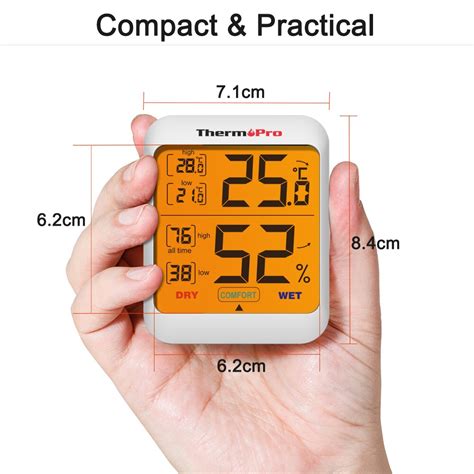 Thermopro Tp53 Digital Indoor Thermometers And H Vicedeal