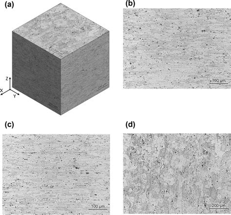 Base Material Micrography A 3d Grain Structure B Micrograph
