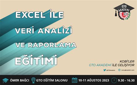 Excel Ile Verİ Analİzİ Ve Raporlama Gto Akademi