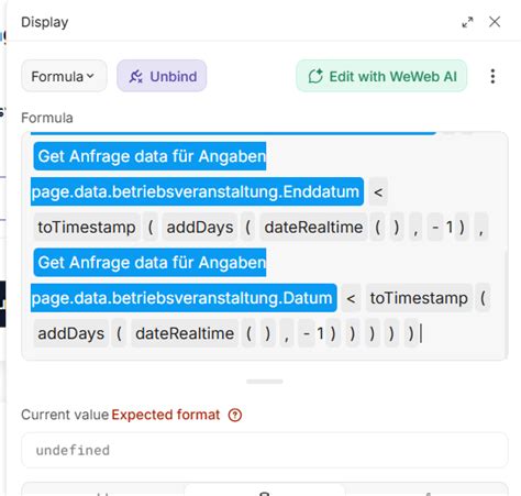 Feature Idea Test Field In Formula Editor Ask Us Anything Weweb Community
