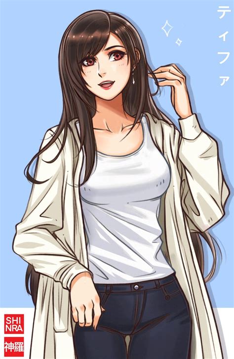 Tifa Lockhart Final Fantasy And 2 More Drawn By Lukrevadraws Danbooru