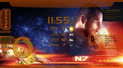 Mass Effect Rainmeter Skin Mass Effect Rainmeter Skin