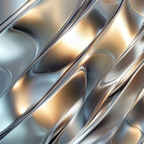 Seamless High Tech Metallic Texture Featuring Chrome Reflections And Futuristic Sleek Surface