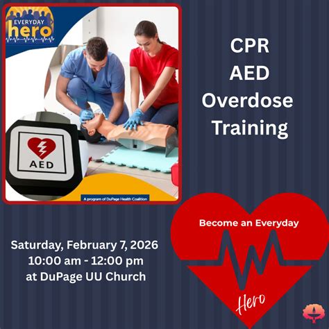 Cpr Aed Overdose Training Dupage Unitarian Universalist Church