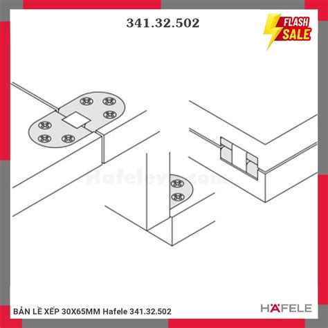 BẢn LỀ XẾp 30x65mm Hafele 34132502