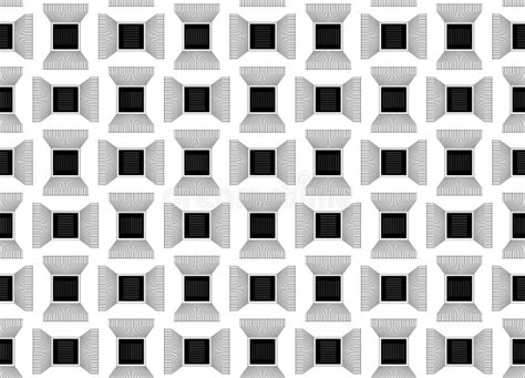 Computer Processor Line Wireframe Seamless Pattern Vector Stock Illustration Illustration Of