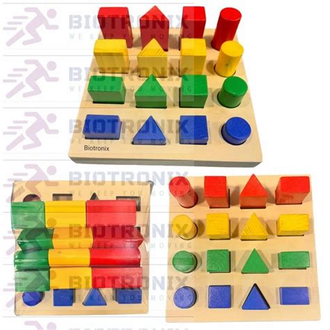 Plastic Therapy Peg Set For Hand Strengthening And Cognitive Growth At