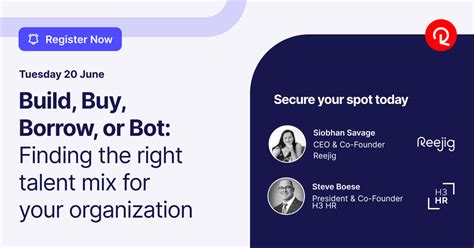 Build Buy Borrow Or Bot Finding The Right Talent Mix For Your Organization Reejig Webinar
