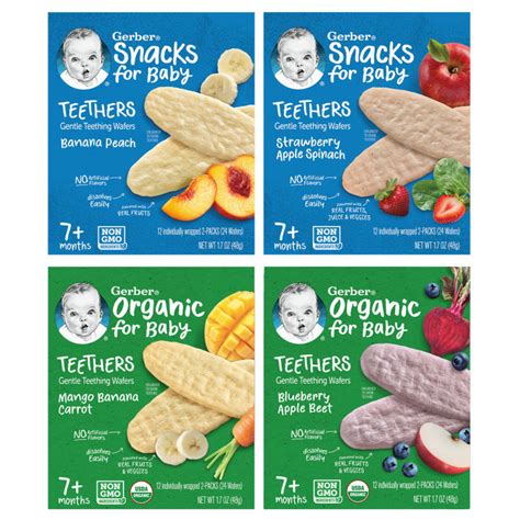 Gerber Teethers Gentle Teething Wafers 7m Lazada Singapore