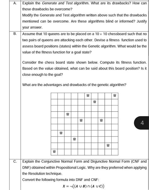 Solved C Explain The Conjunctive Normal Form And