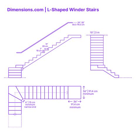 Stair Types Dimensions And Drawings