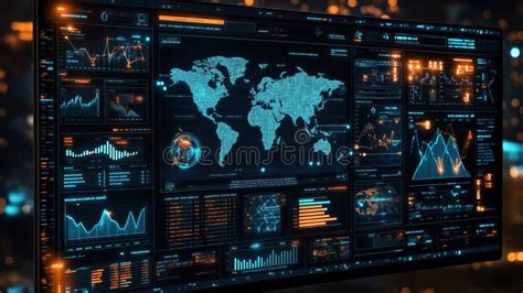 Global Logistic Dashboard Displays Data Analytics Visualizations