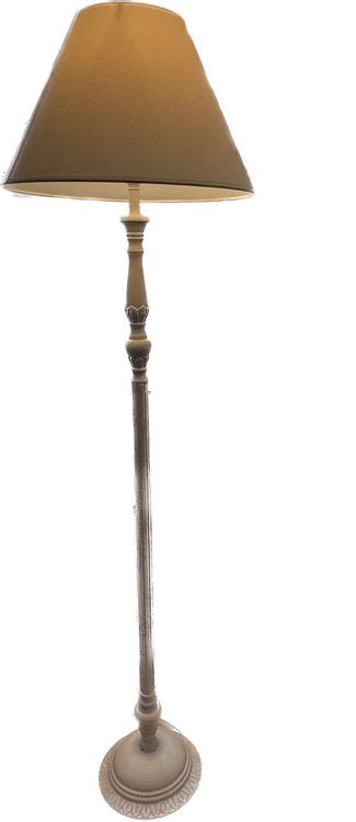 Maisons Du Monde Stehlampe Lampe Holzfuss Stofflampenschirm Defekt In