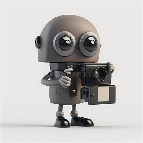 Tiny Spy Camera Character Generative Ai Stock Illustration