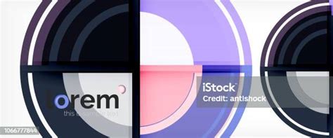 동그라미 추상 배경 기하학적 현대적인 디자인 서식 파일 0명에 대한 스톡 벡터 아트 및 기타 이미지 0명 공란 구도 Istock