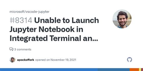 Unable To Launch Jupyter Notebook In Integrated Terminal And Then
