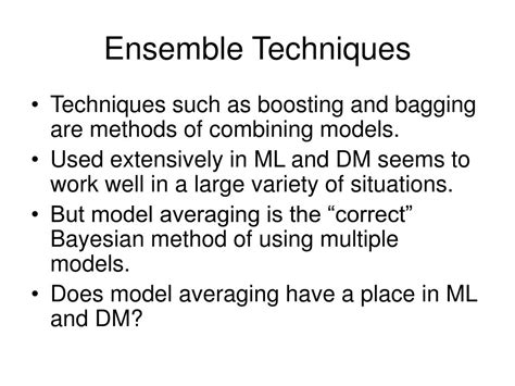 PPT When Efficient Model Averaging Out Perform Bagging And Boosting PowerPoint Presentation