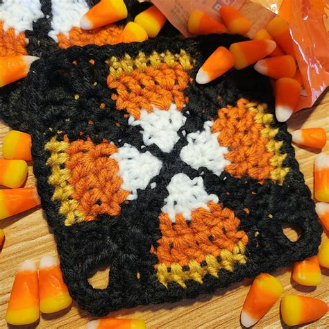 Ravelry Candy Corn Granny Square Pattern By Jack Evil