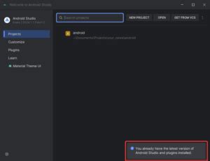 How To Update Android Studio To The Latest Version On Windows OnlyFlutter
