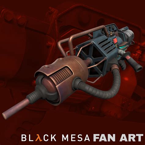 Artstation Tau Cannon Black Mesa Fan Art