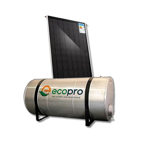 Kit Aquecedor Solar Boiler Litros BP Aço N D Enertech Tecnologia