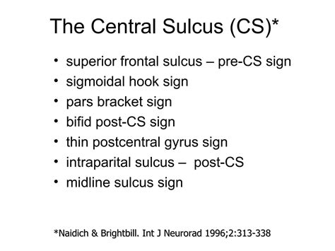 The Central Sulcus By Uw Department Of Radiology Issuu