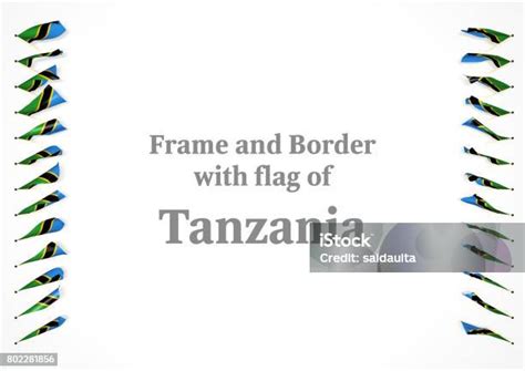 프레임과 탄자니아의 국기와 국경입니다 3 차원 일러스트 레이 션 0명에 대한 스톡 사진 및 기타 이미지 0명 공란 교육 Istock